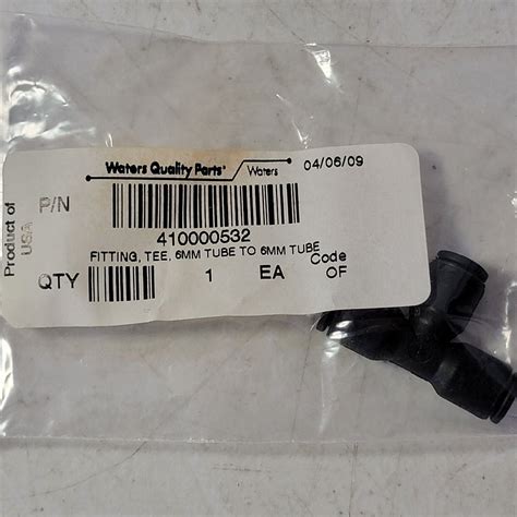 Waters Chromatography Tee Fitting 6mm Tube 410000532 Lab Liquidators