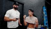 Sara Saffari Chest Bump  Sara Saffari Chest Bump James Glenn Discover And Share S