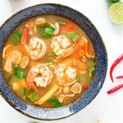 Tom Yum Goong Recipe Thai Lemongrass Soup Cooking With Nart