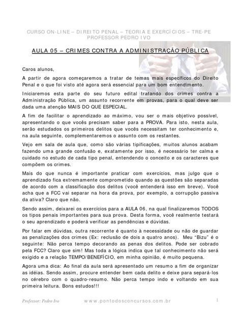 Apostila Crimes Contra A Administração Publica Pdf Contrabando