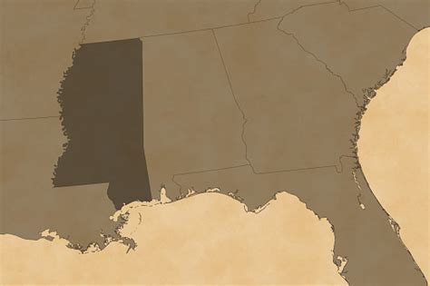 ミシシッピ州古い紙国境のある米国の地図シリーズ アイデアのベクターアート素材や画像を多数ご用意 アイデア アメリカ合衆国