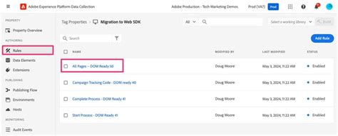 迁移默认页面加载规则 Adobe Data Collection