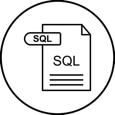 ícone Do Vetor Sql 20664321 Vetor No Vecteezy