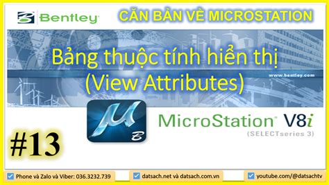 🎯 I 13 CĂn BẢn VỀ Microstation Bảng Thuộc Tính Hiển Thị View Attributes Trong Microtation