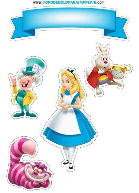 Topo De Bolo Para Imprimir Mais De 350 Topos 5 Citação alice no