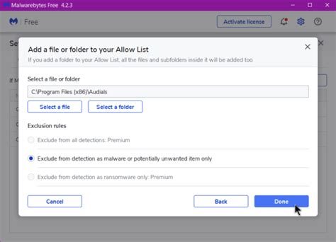 How To Exclude Files Folders In Malwarebytes