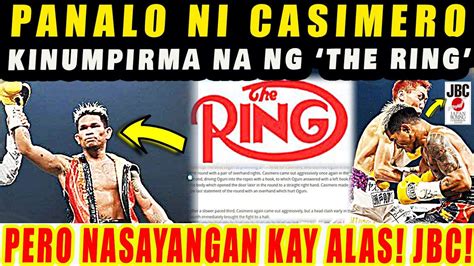 BREAKING NEWS PANALO NI CASIMERO KINUMPIRMA NA MISMO NG THE RING