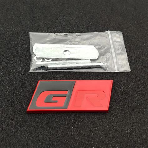 3d 金屬 Gr 標誌汽車前格柵標誌後備箱徽章適用於豐田雅力士 Ch R Rav4 Corolla Revo Hilux 蝦皮購物