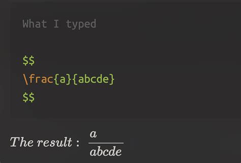 Latex Fraction Alignment Basement Obsidian Forum