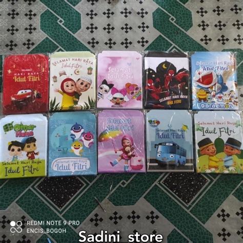 Contents Of 10 Medium Cartoon Envelopes With Box Characters Already