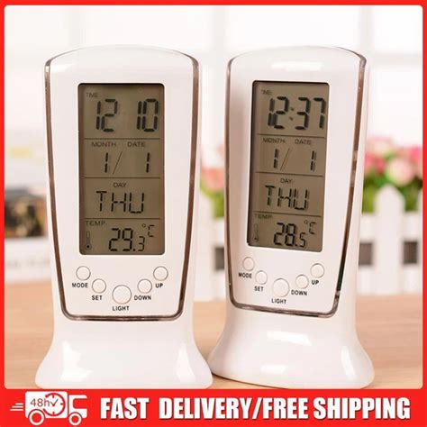 Calendar Clock Classroom Clock Battery Operated School Clock Temperature Display Eur 962