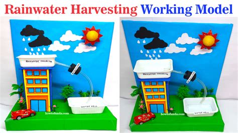 How To Make Rainwater Harvesting Working Model Science Exhibition Science Projects Maths Tlm