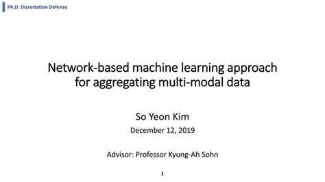Network Based Machine Learning Approach For Aggregating Multi Modal
