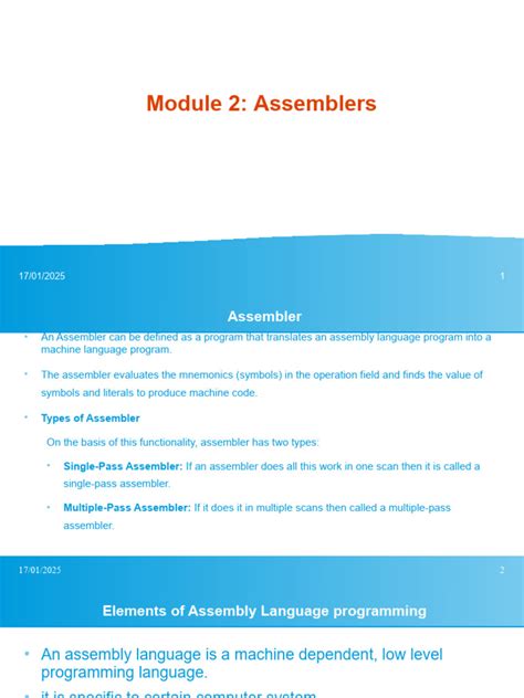 Spcc Module2 Pdf Assembly Language Computer Program