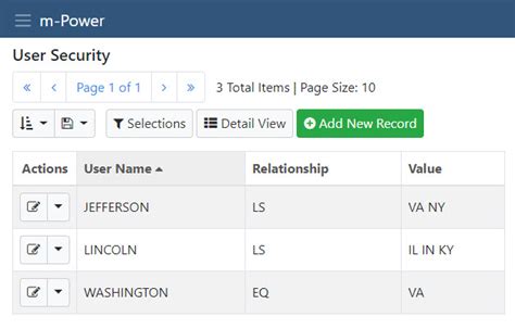Row Level Security M Power Documentation