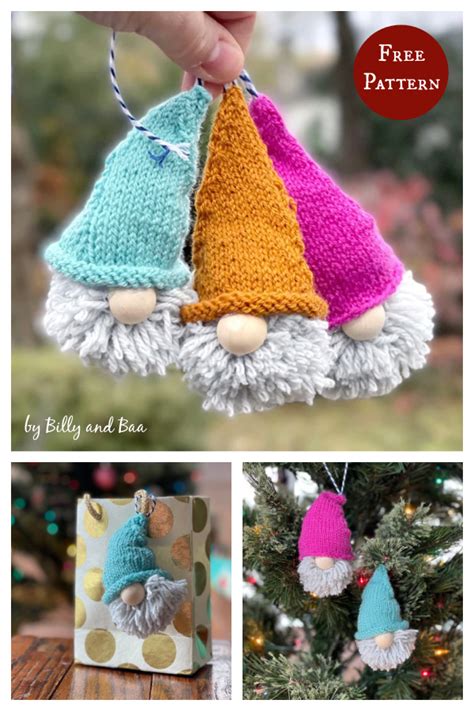 Pom Pom Gnome Free Knitting Pattern