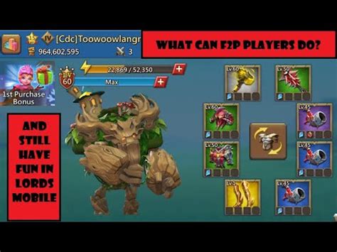 Lords Mobile What Can F2P And Low Spending P2P Players Do And Still