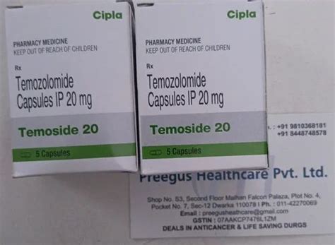 Temoside 20mg Temozolomide Tablets At ₹ 600 Bottle Temoside Capsule