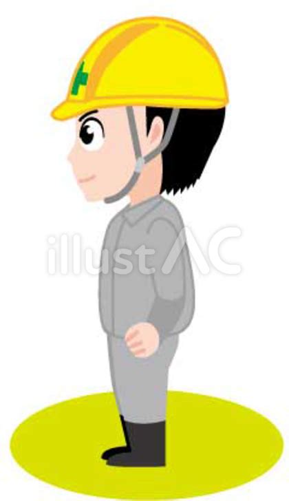 作業員 男性 横向きイラスト No 23898108｜無料イラスト・フリー素材なら「イラストac」