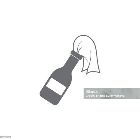 몰로토프 칵테일 아이콘입니다 간단한 요소 그림입니다 몰로토프 칵테일 기호 디자인 서식 파일입니다 웹 및 모바일 사용할 수 있습니다 Revolution에 대한 스톡 벡터 아트