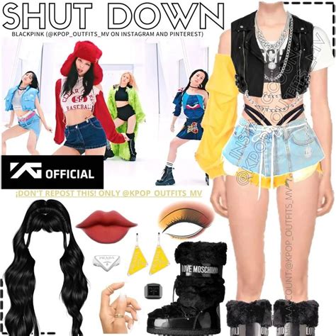Blackpink Shut Down Mv Inspired Outfit 3 Kpopoutfitsmv On