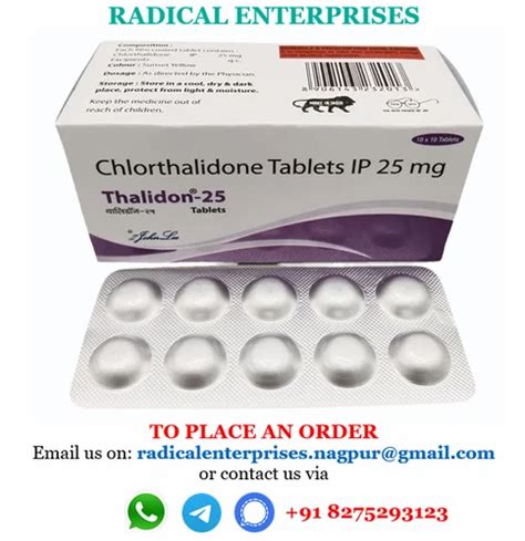 Chlorthalidone 25mg Tablet At Best Price In Nagpur By Radical