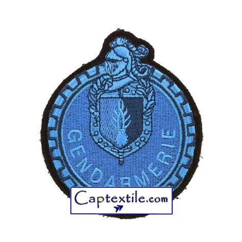CORSE ECUSSON GENDARMERIE BRODE BASSE VISIBILITE NOIR