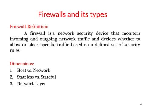 Types Of Firewalls Ppt Computer Networks Ppt