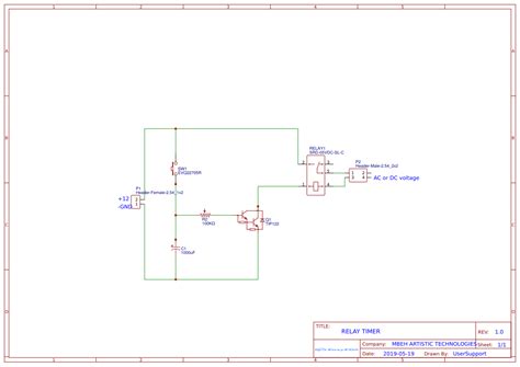 Transistor Relay Timer OSHWLab