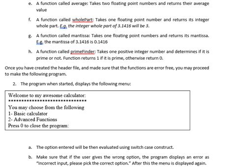 Solved You Are Required To Make A Header File By The Name Chegg