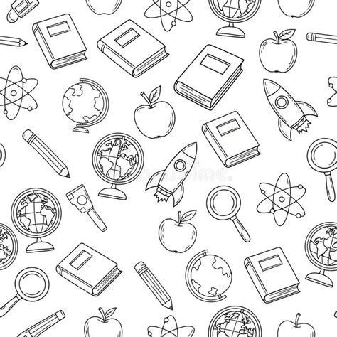 Vector Art Of Seamless Pattern Of Education And Science Elements