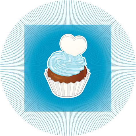 Royalty Free Blue Cupcake Clip Art Vector Images And Illustrations Istock