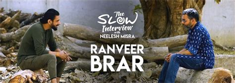 Ranveer Brar The Slow Interview With Neelesh Misra Neelesh Misra