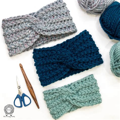 Free Crochet Twisted Headband Pattern And Video Tutorial