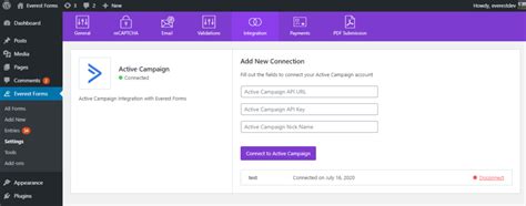 Active Campaign Everest Forms
