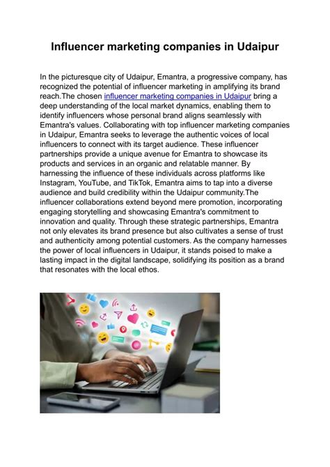Ppt Influencer Marketing Companies In Udaipur Powerpoint Presentation