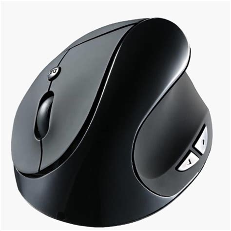 เมาสแนวตงแกอาการปวดขอมอ เมาสไรสาย Vertical mouse Ergonomic Wireless Mice สดำ ชารจ