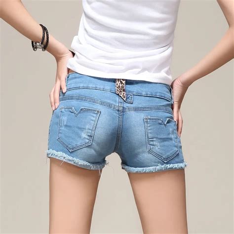 Deep Blue Jeans Shorts Women 2015 Denim Shorts Ladies Jeans Lift Hips