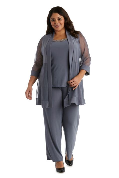 Plus Size Semi Formal Wear Pant Suits Hotsell