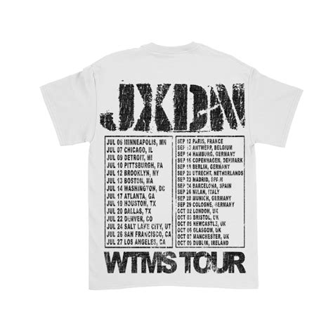 Jxdn When The Music Stops Tour Tee Jxdn Us