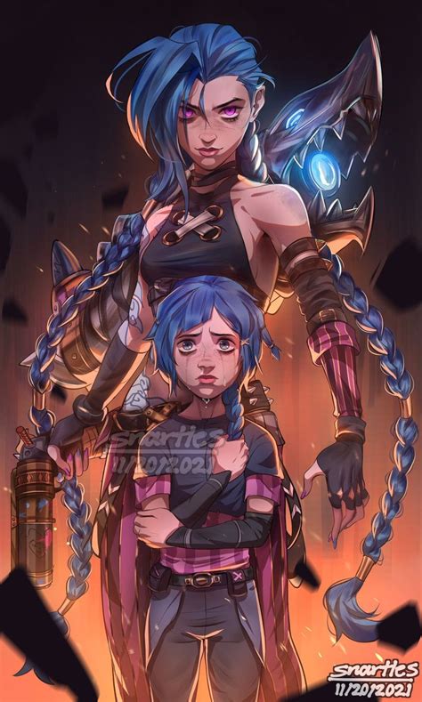 Pin By Mega Has A Tea On Lol Character Art Jinx League Of Legends