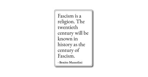 Mussolini Fascism Quote