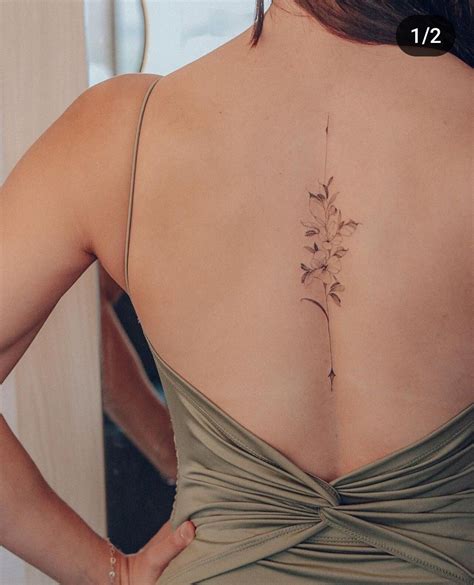 Spine Tattoo Spine Tattoo Ideas Flower Spine Tattoo Flower Tattoos