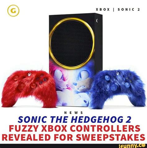 Sonic The Hedgehog 2 Fuzzy Xbox Controllers Revealed For Sweedstakes Ifunny