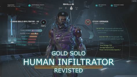 Human Infiltrator Revisited Gold Solo Mass Effect Andromeda
