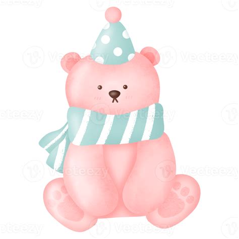 Cute Pink Bear 9656145 Png