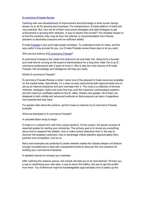 Ppt Ecom Capital Review A Blueprint For E Commerce Success Powerpoint Presentation Id 12897593