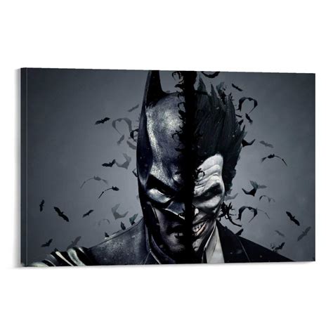 Halv Batman Joker Face