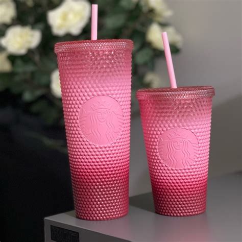 Starbucks Accessories Starbucks Holiday Pink Waxberry Ombre Bling