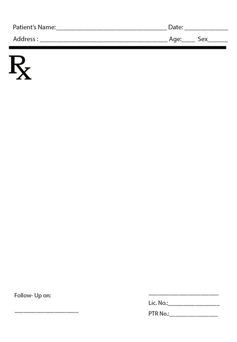 SHEETS WHOLE SIZE RX PAD PRESCRIPTION PAD MED CERT CUSTOMIZED OR GENERIC Lazada PH